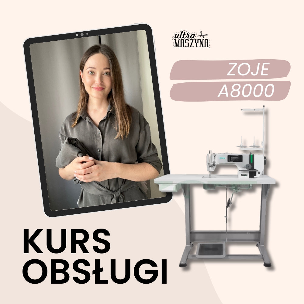 Instrukcja maszyny przemysłowej Zoje A8000 – ultramaszyna